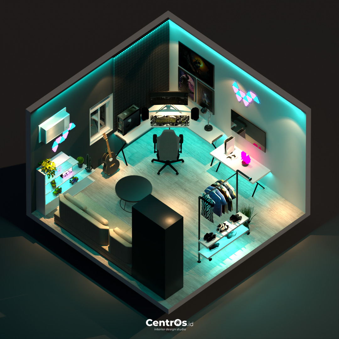 Interior Kamar Gaming: Ciptakan Pengalaman Gaming Mengagumkan di Rumah ...