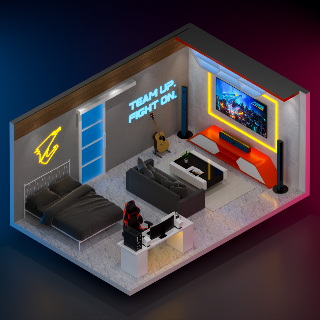 Interior Kamar Gaming: Ciptakan Pengalaman Gaming Mengagumkan di Rumah ...