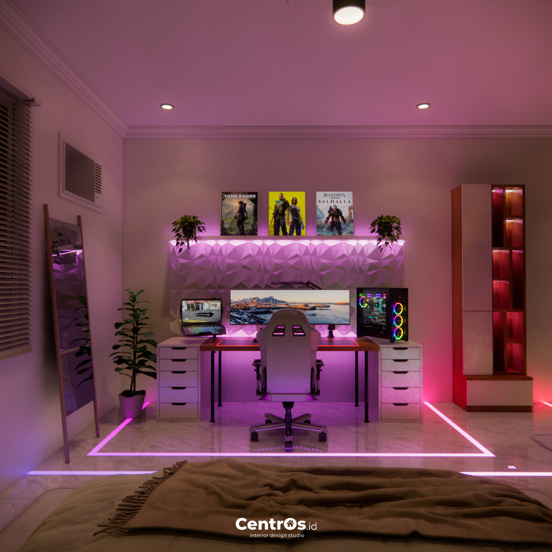 Interior Kamar Gaming: Ciptakan Pengalaman Gaming Mengagumkan di Rumah ...